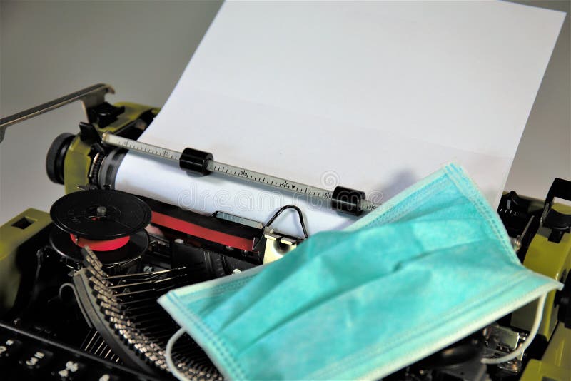 Close Up of an Old Typewriter with a Message Stock Image - Image of ...