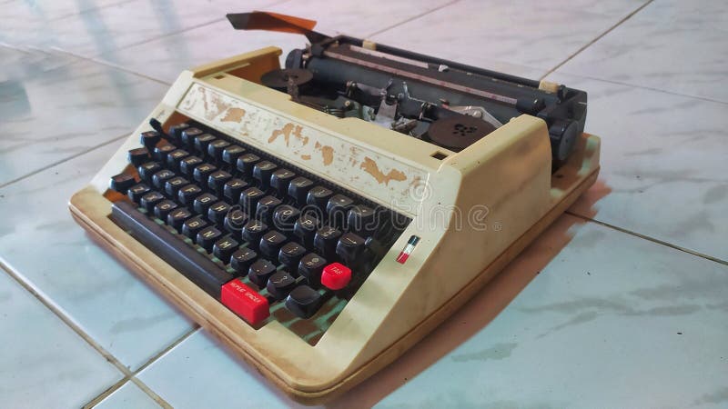 An Old Typewriter that is Obsolete Stock Photo - Image of iron ...