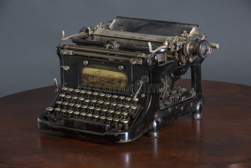 The Old Typewriter in Printing House Stock Photo - Image of apparatus ...