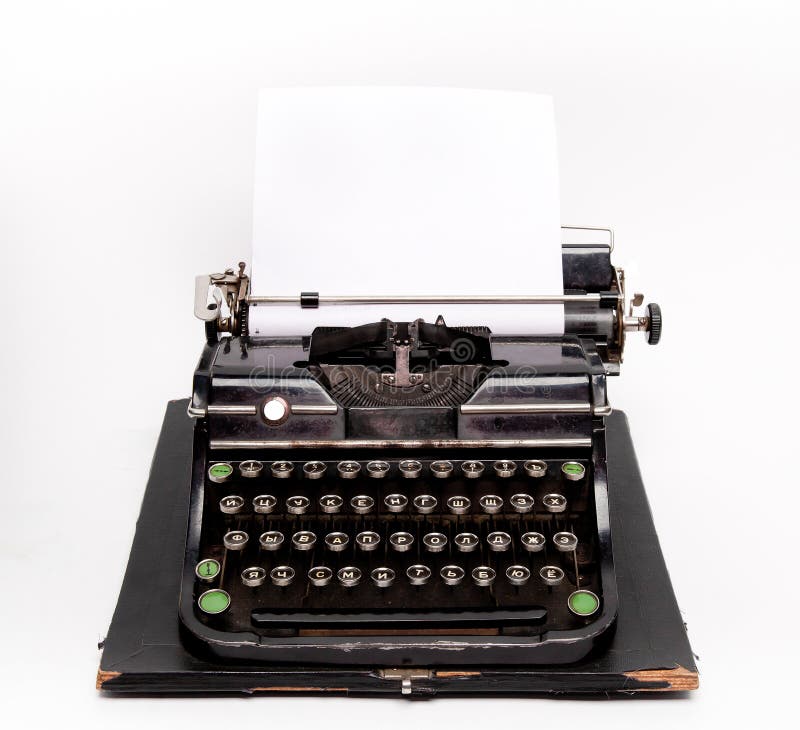 Old vintage typewriter stock image. Image of metallic - 17709987