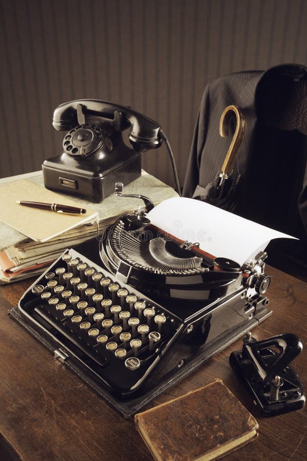 Old typewriter stock image. Image of book, document, phone - 29993187