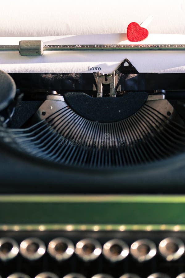 Old Typewriter with Words of Love Stock Photo - Image of print, love ... Old Typewriter with Words of Love Stock Photo - Image of print, love ...