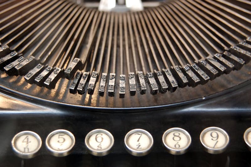 Old typing machine stock image. Image of copy, grunge, keyboard - 770053