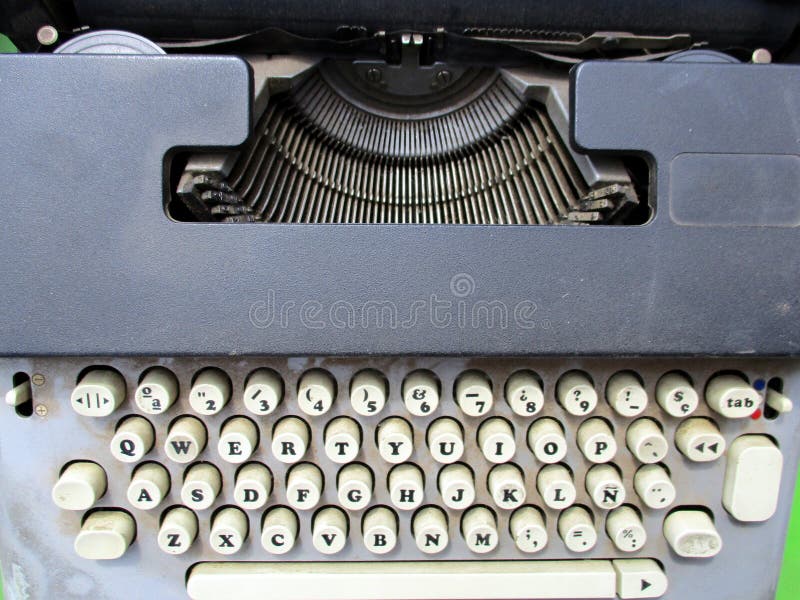Old typing machine stock image. Image of macro, tools - 56285823