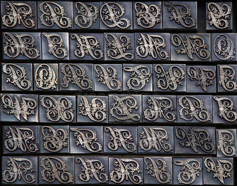 Old typography stock photo. Image of text, iron, typesetting - 28391752
