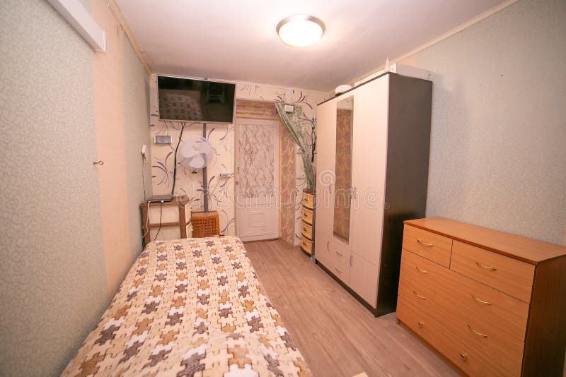 Old Ugly Apartment Flat View from Inside, Interior, Retro Style, Old ...