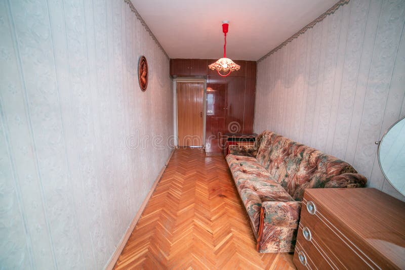 Old Apartment View from Inside, Interior, Retro Style, Old Stock Photo ...