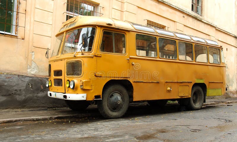 Old Ukrainian bus stock photo. Image of city, ukraine - 2773390