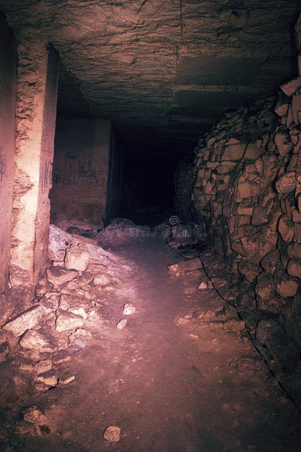 Old underground passage stock photo. Image of secret - 141986528