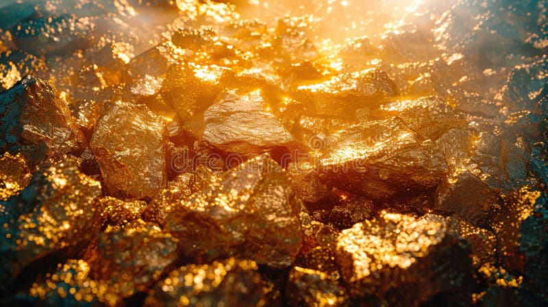 The Old Underground Tunnel of the Gold Mine. Gold Mining in the Mine ...