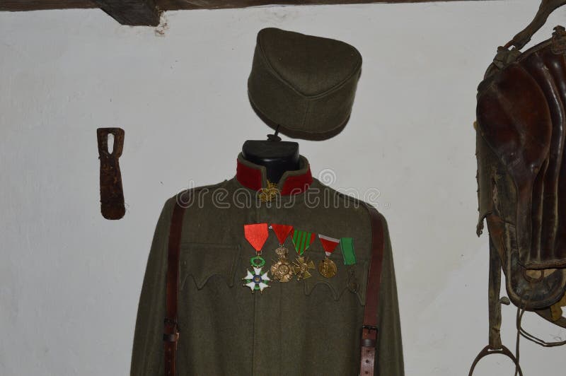 Old Uniform from World War II Stock Image - Image of maroon, knitting ...