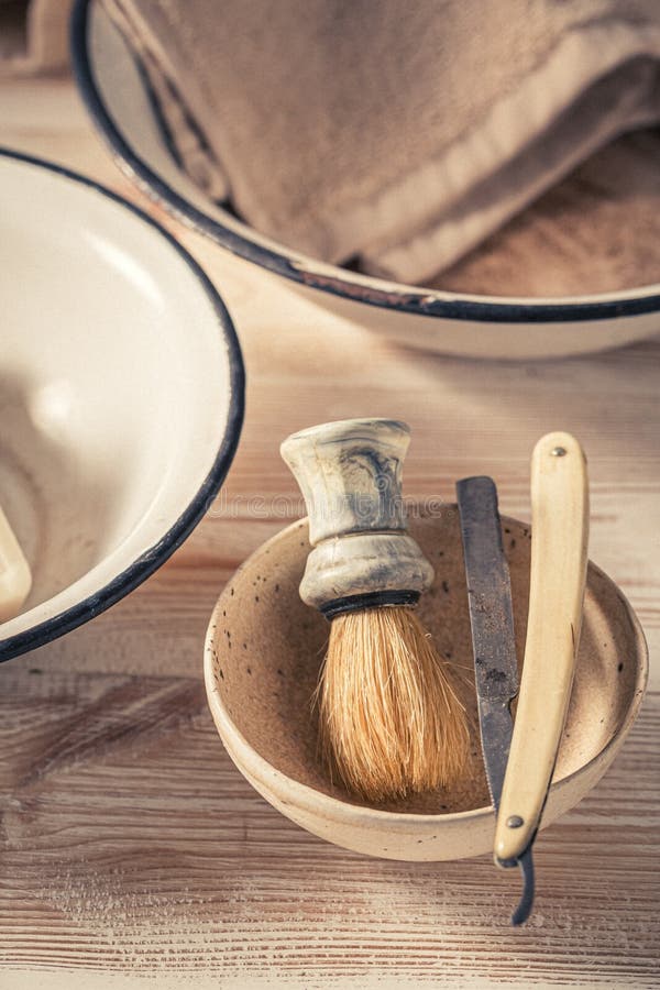 Shaving Tools , Foam, Shaver. Safety Razor . Stock Image - Image of ...