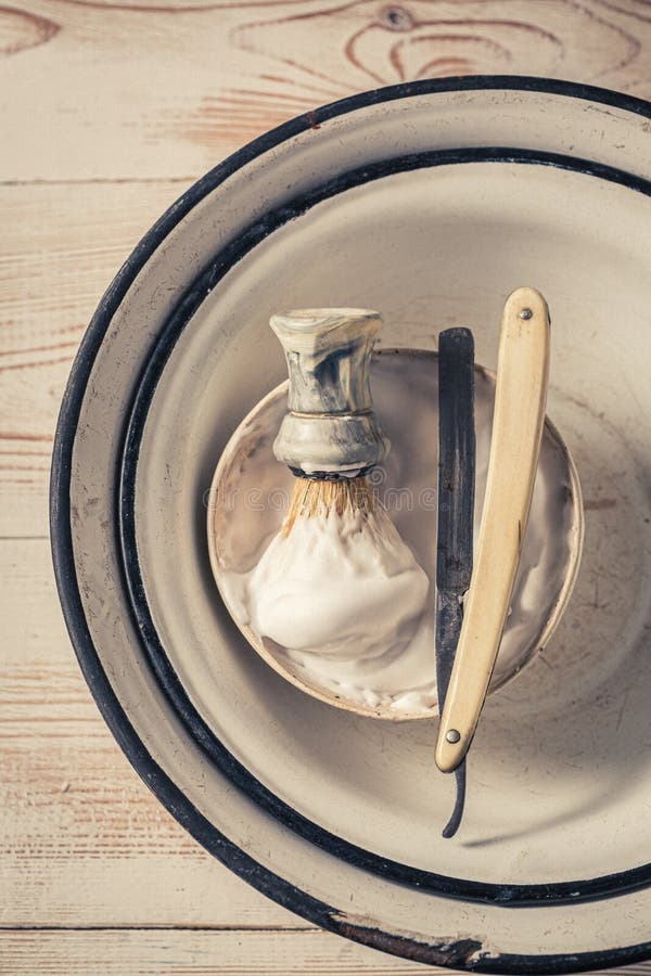 Shaving Tools , Foam, Shaver. Safety Razor . Stock Image - Image of ...