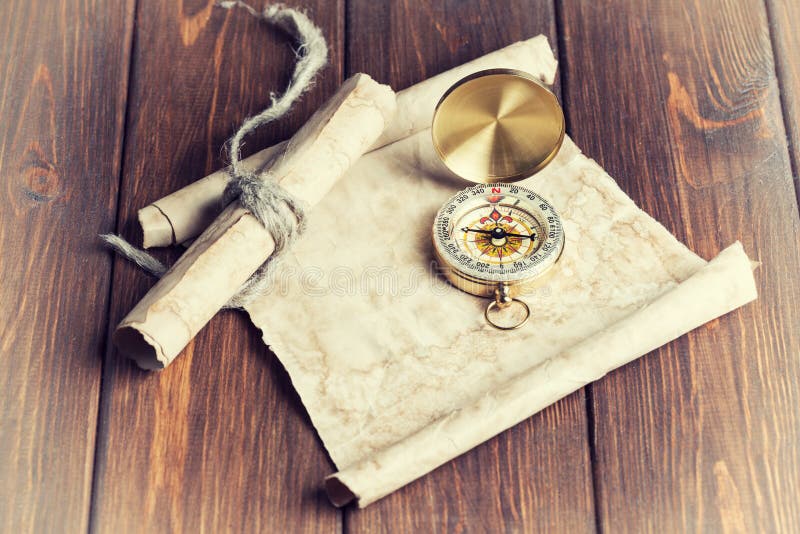 Old unrolled map stock photo. Image of adventure, antique - 42077760