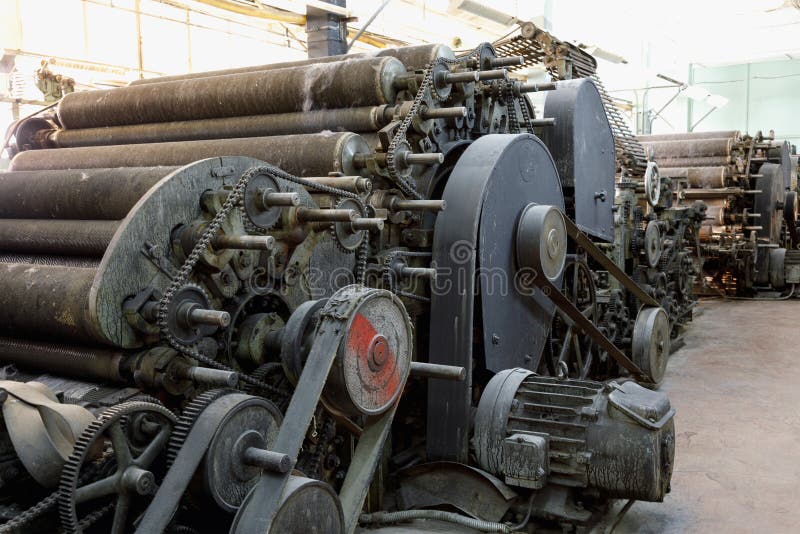 Old Unusable Loom in an Abandoned Textile Factory Stock Image - Image ...