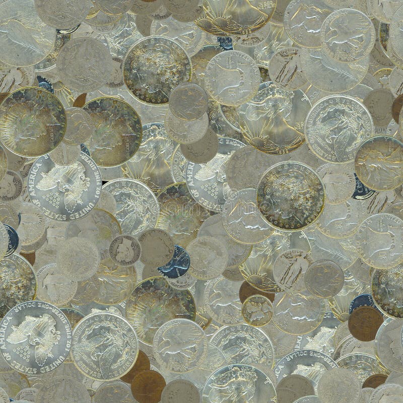 Old US coins pattern stock photo. Image of bill, investment - 3890194