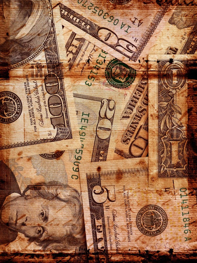 Old US dollar stock photo. Image of discolored, artistic - 7993796