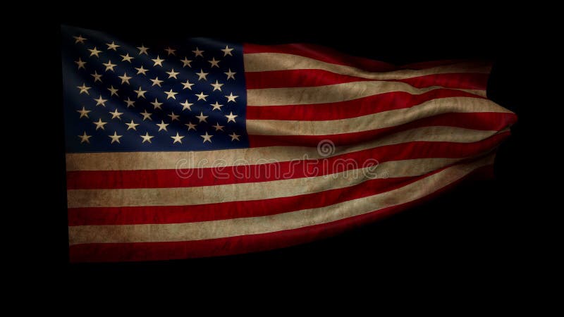 Old US Flag is Developing Rapidly Stock Video - Video of armored, maxim ...