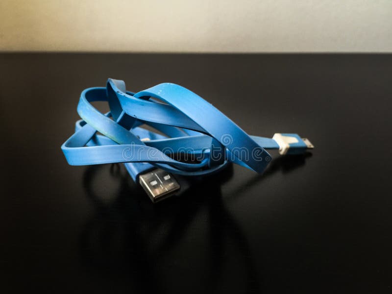 Old USB cable stock photo. Image of crumple, android - 92296428