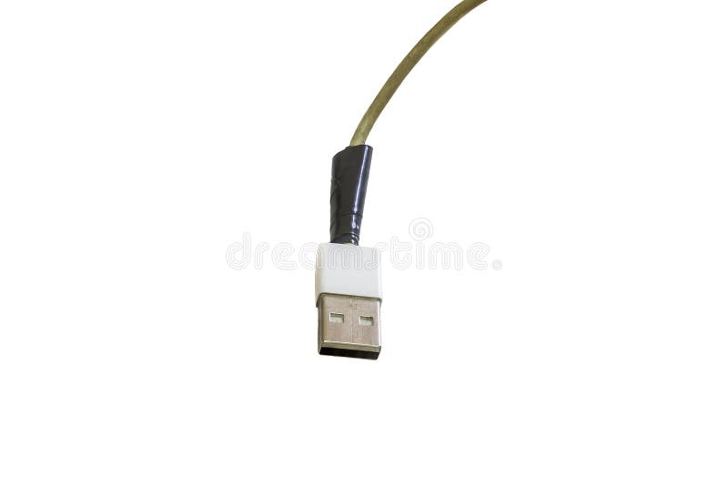 Old USB plug cable stock image. Image of line, dangerous - 107152761