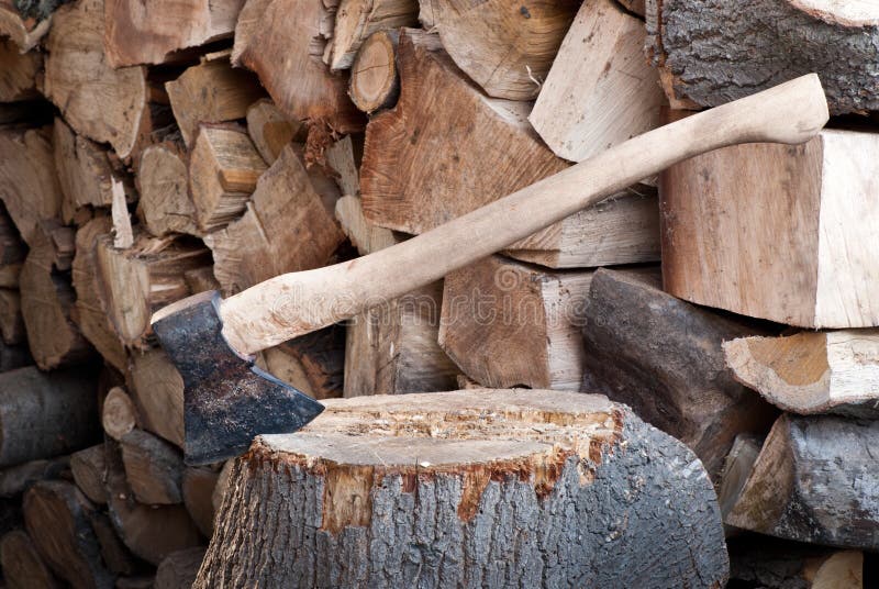 Old used ax stock photo. Image of chopping, fuelwood - 38233426