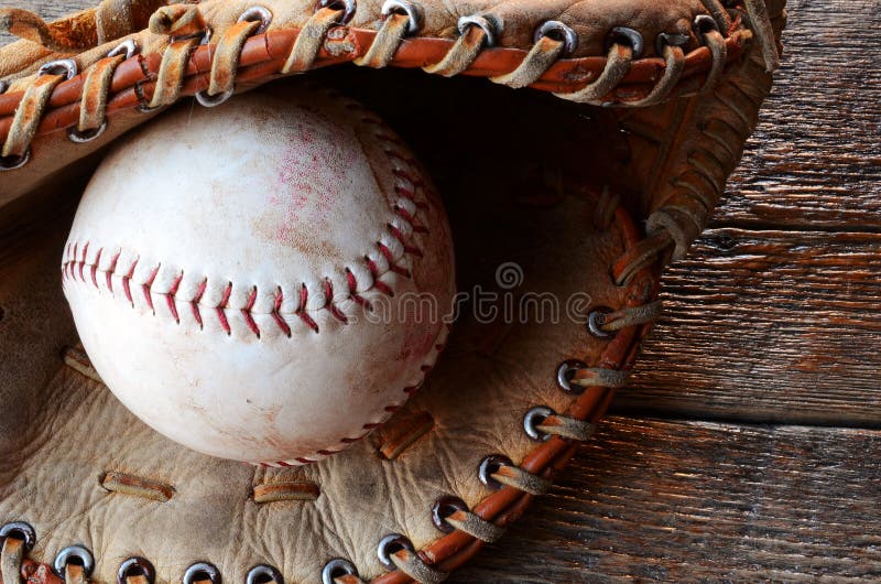 Old Used Baseball Equipment Stock Image - Image of american, used: 83452255