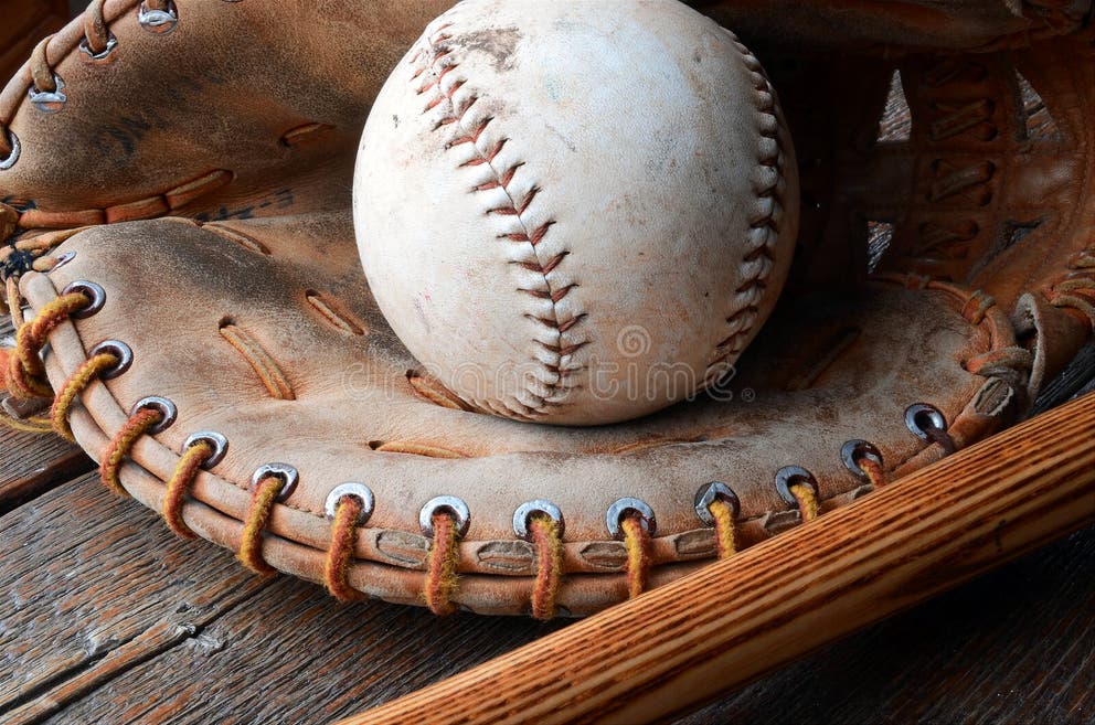 Old Used Baseball Equipment Stock Image - Image of league, seam: 83463559