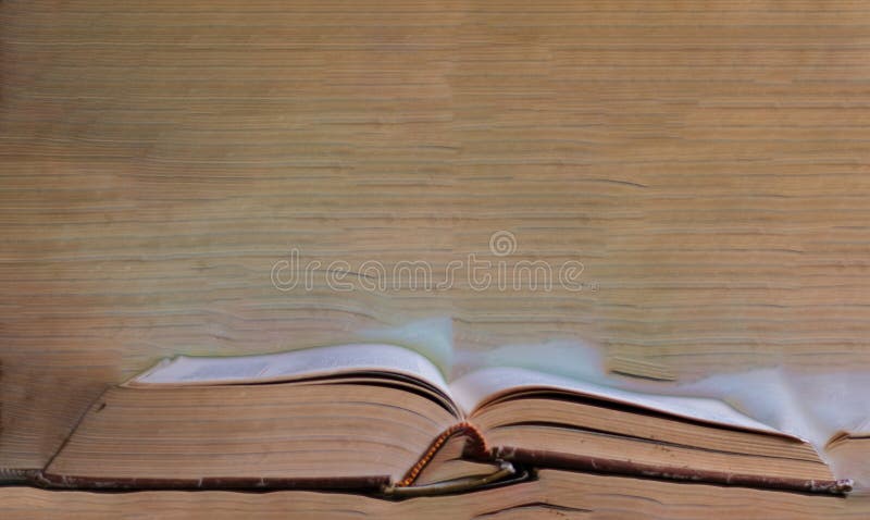 An Old Used Book among Worn Pages Stock Image - Image of knowledge ...
