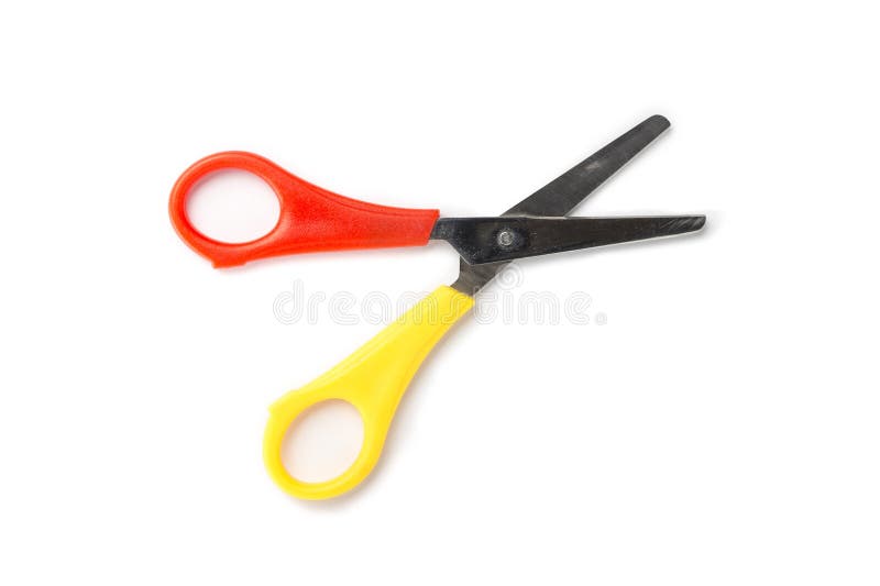 Old used children scissors stock photo. Image of steel - 81410268