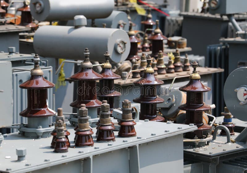 Electrical Transformer To a Powerhouse Stock Photo - Image of ...