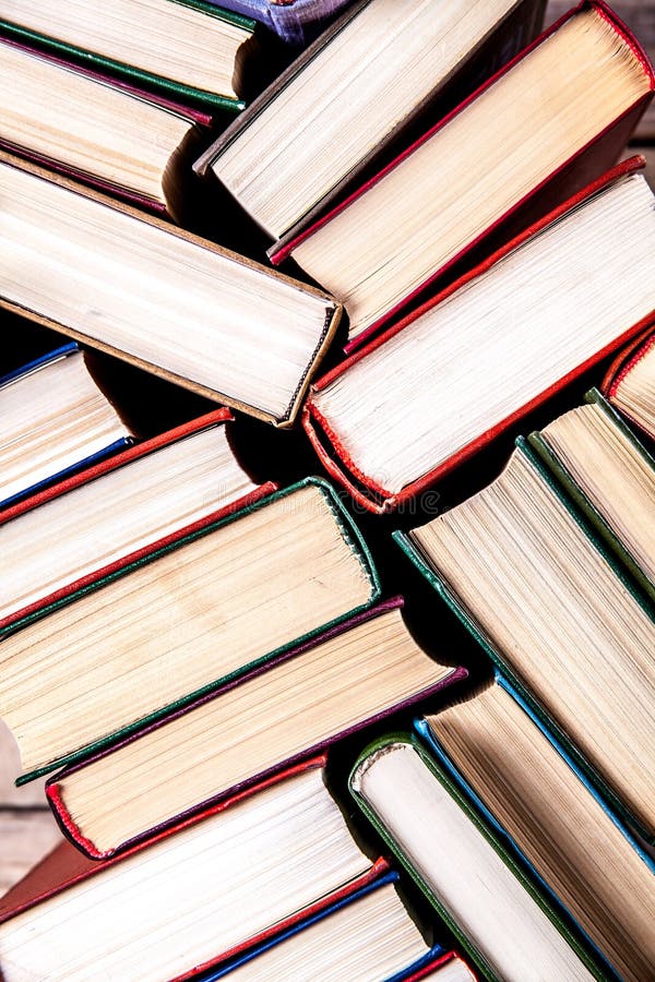 Old and Used Hardback Books Stock Photo - Image of bookworm, school ...