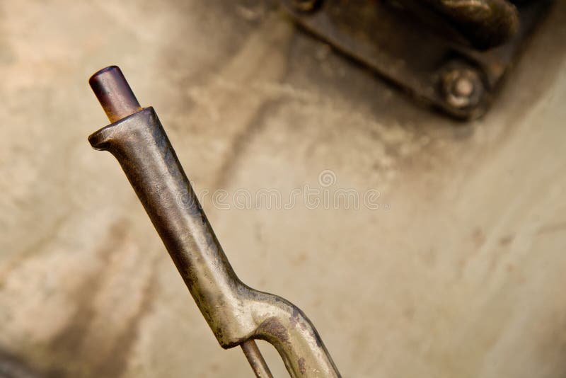 Old used lever stock image. Image of arresting, manufactura - 56685283