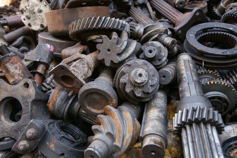 Old and Used Machinery Part Stock Photo - Image of machinery, shop ...