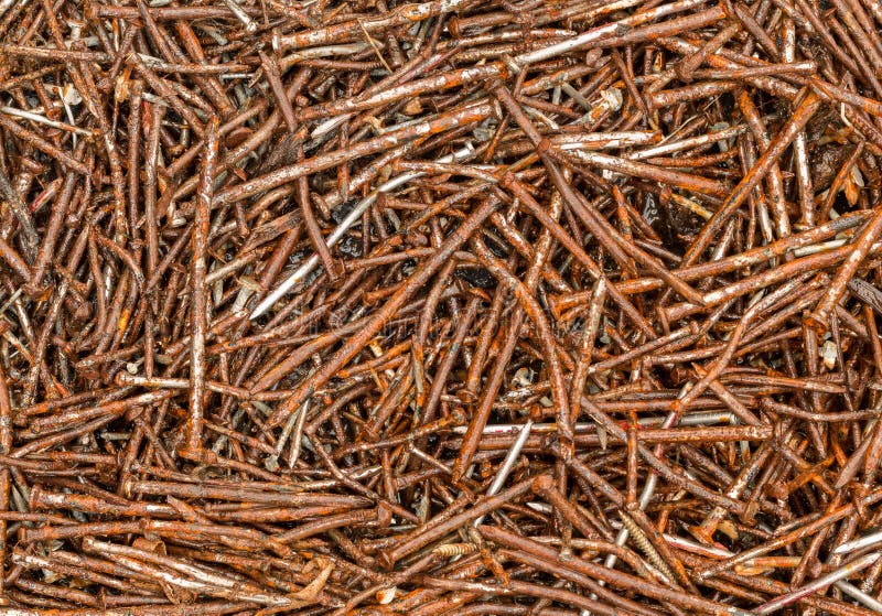 Old Used Nails stock image. Image of mixture, construction - 72735653
