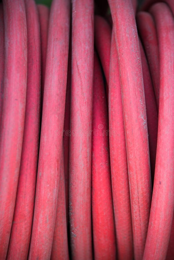 Orange Water Hose Texture Pattern Stock Photo - Image of gardening ...