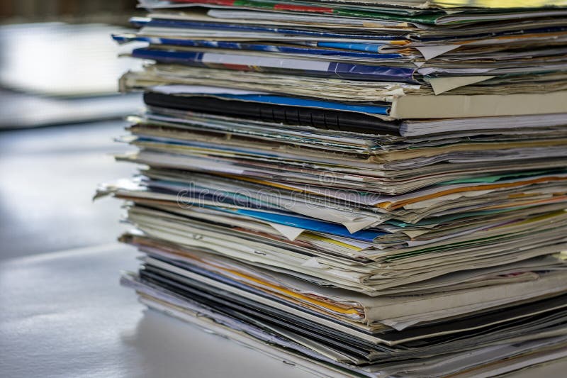 Old used papers. stock image. Image of pile, document - 278679159
