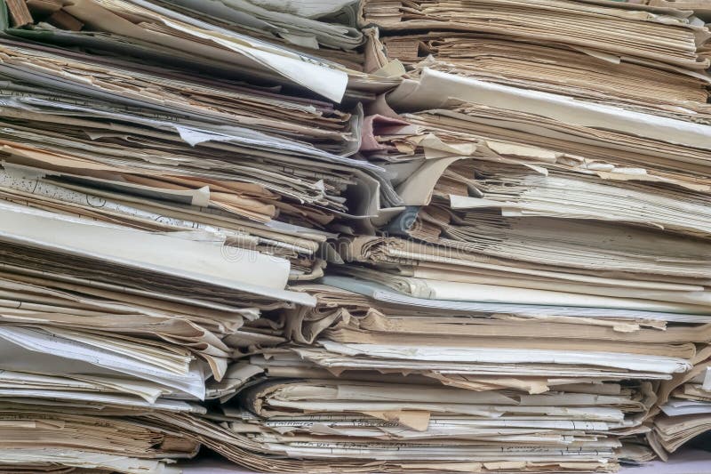 Old used papers. stock photo. Image of page, natural - 278675150