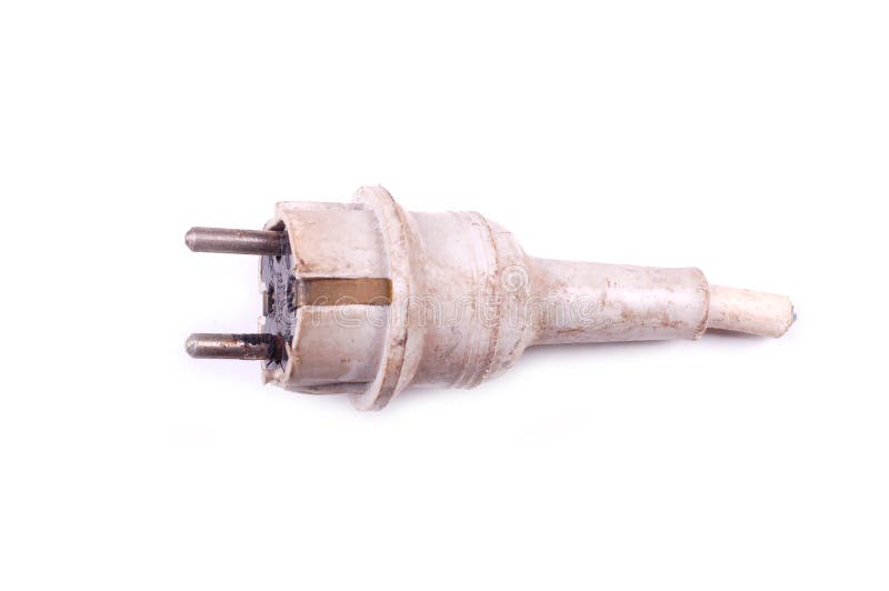 Old used plug stock illustration. Illustration of electrician - 15296017