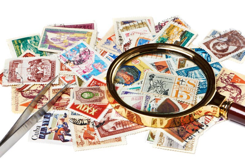 Old used postage stamps editorial photo. Image of collecting - 60864926