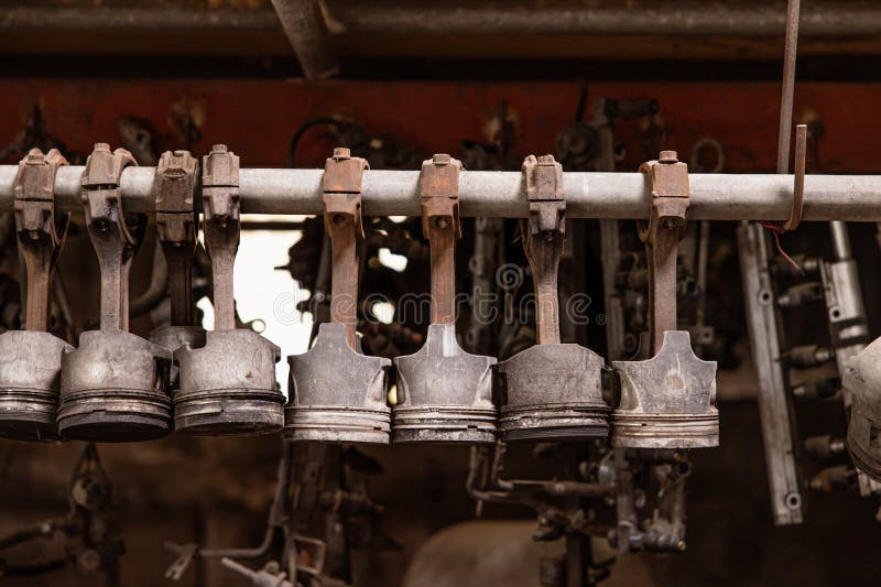 Old Used Rusty Dirty Motor Part, Engine Piston for Second Hand Replace ...