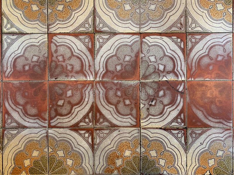 Old Used Tiles on the Floor Stock Image - Image of wallpaper, design ...