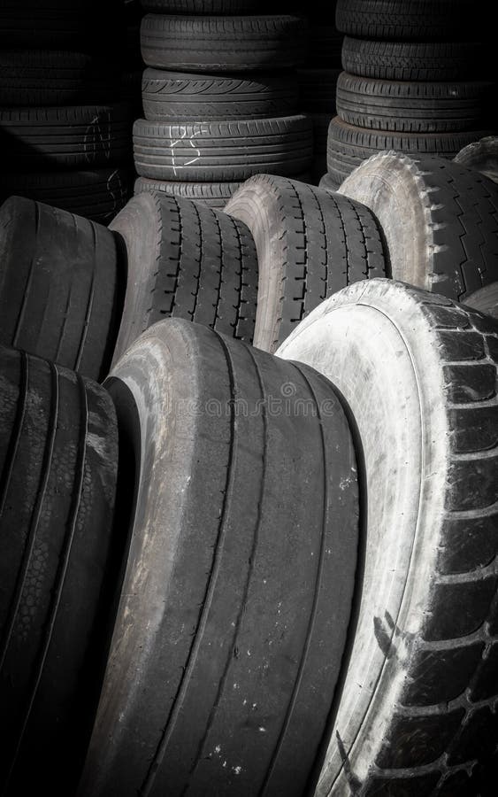 Old used tires stock photo. Image of automobile, black - 107946830