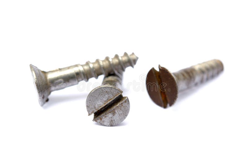 Old used wood screws stock photo. Image of fastening - 73283764