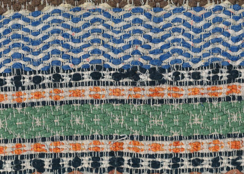 Closeup of Old Worn-out Rag Rug Stock Photo - Image of scandinavian ...