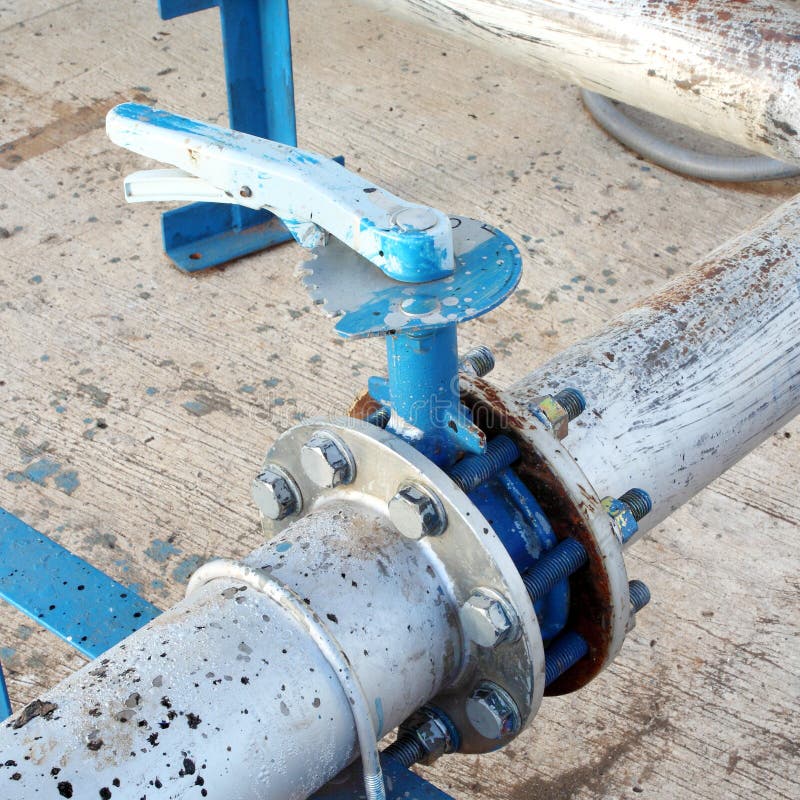 Old valve in the factory stock photo. Image of metal - 25630346