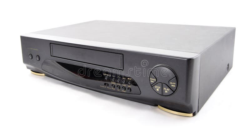 Old VCR. stock photo. Image of video, tape, metal, plastic - 8075464