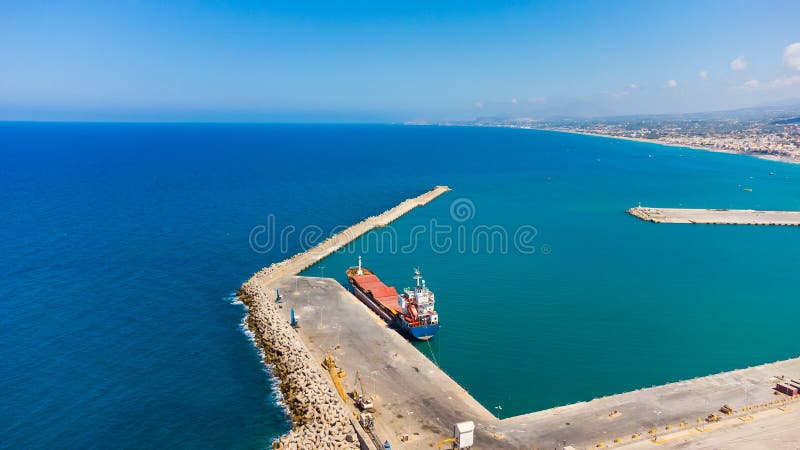 Old Venetian Harbor in Rethymno, Crete, Greece Stock Photo - Image of ...
