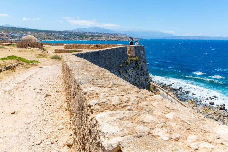 Old Venetian Harbor in Rethymno, Crete Stock Photo - Image of history ...