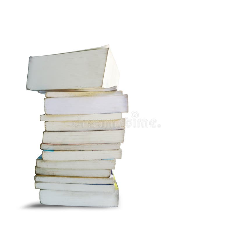 Old vertical book stack stock image. Image of clipping - 97698711