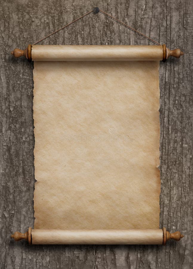 Old Vertical Paper Scroll Isolated Stock Photo - Image of isolated ... Old Vertical Paper Scroll Isolated Stock Photo - Image of isolated ...